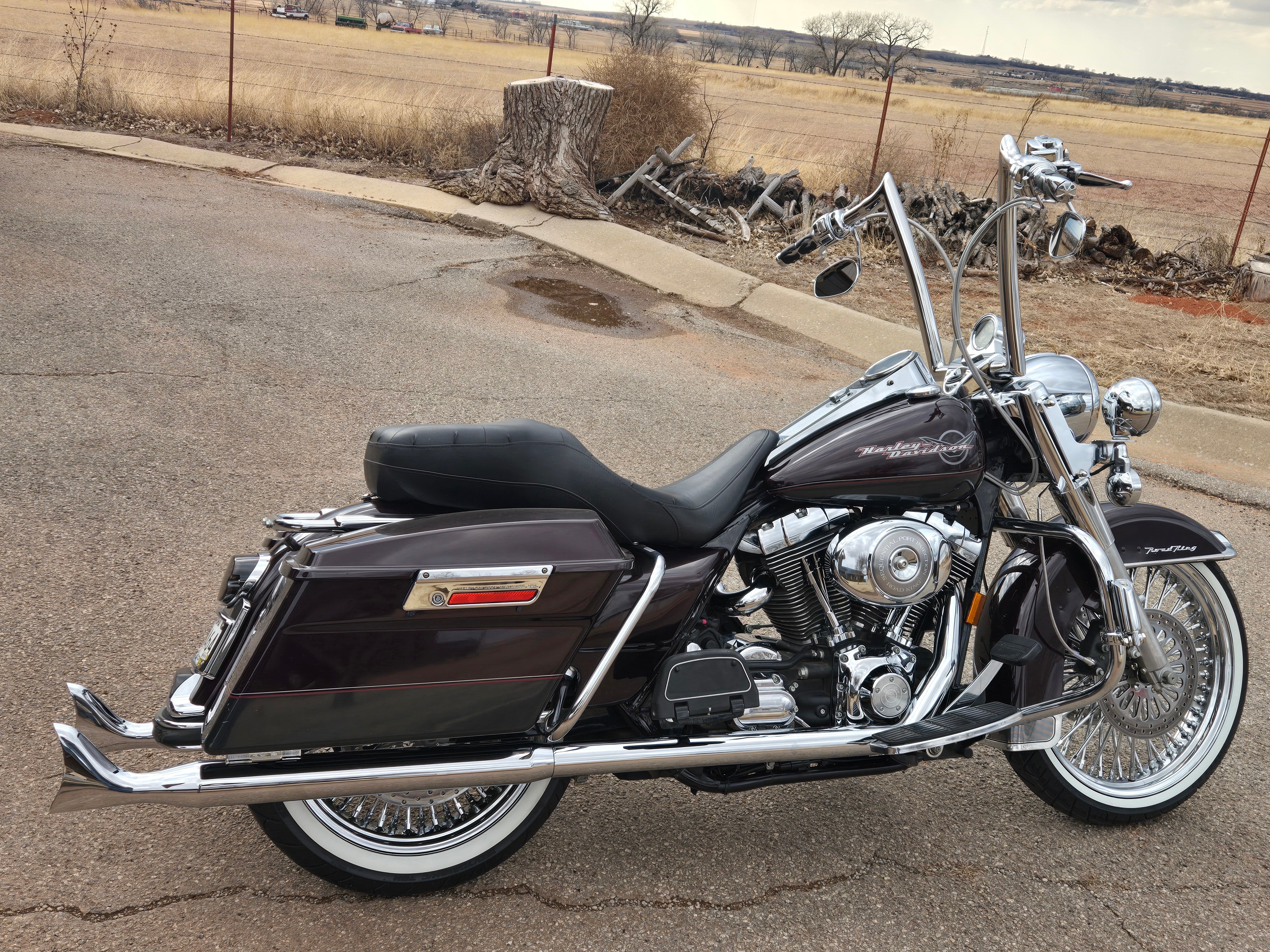 Sharkroad Cholo Fishtails System For Harley Touring Chrome