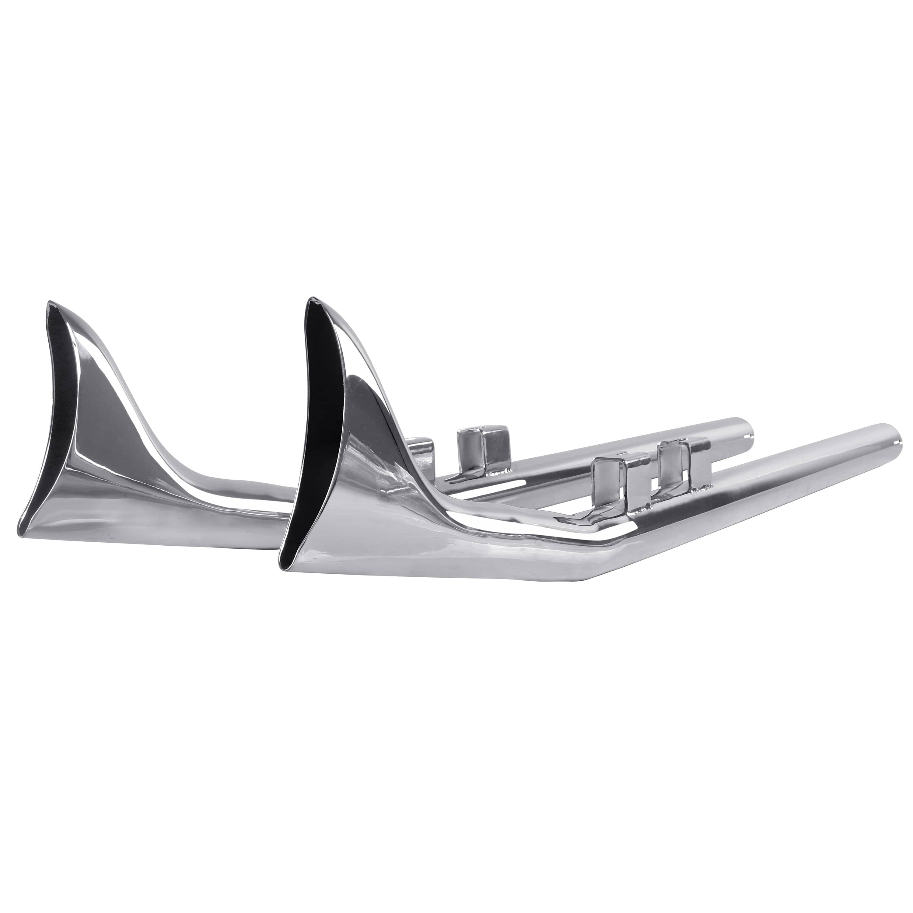 Upswept Fishtail Slip on Exhaust for Harley Davidson 95-16 Touring & B